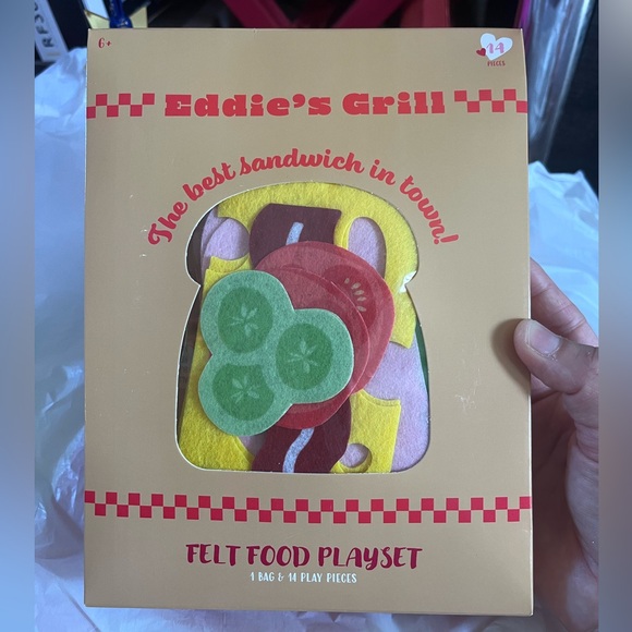 Target | Toys | Target Bullseye Felt Food Playset Eddies Grill | Poshmark